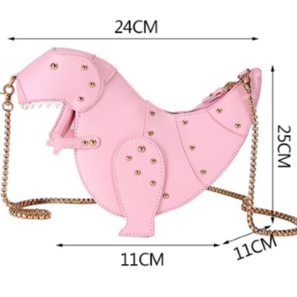 Bags | Leather Pink Dinosaur Bag | Poshmark